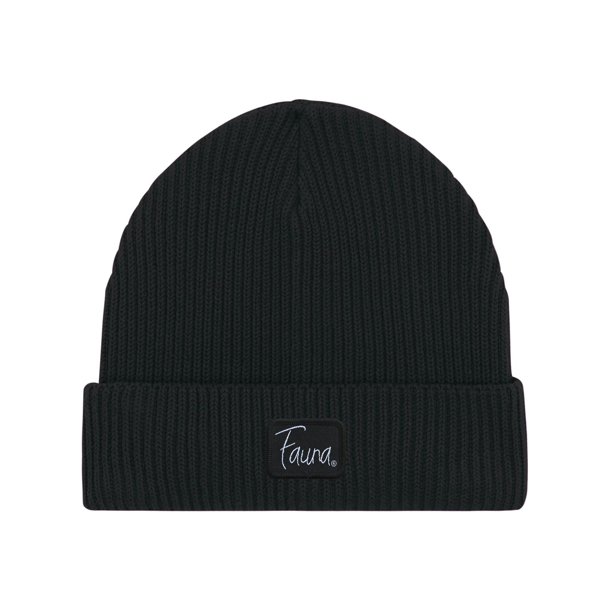 Fauna Logo Fisherman Beanie Hat | Black - Fauna Kids – Fauna.ie